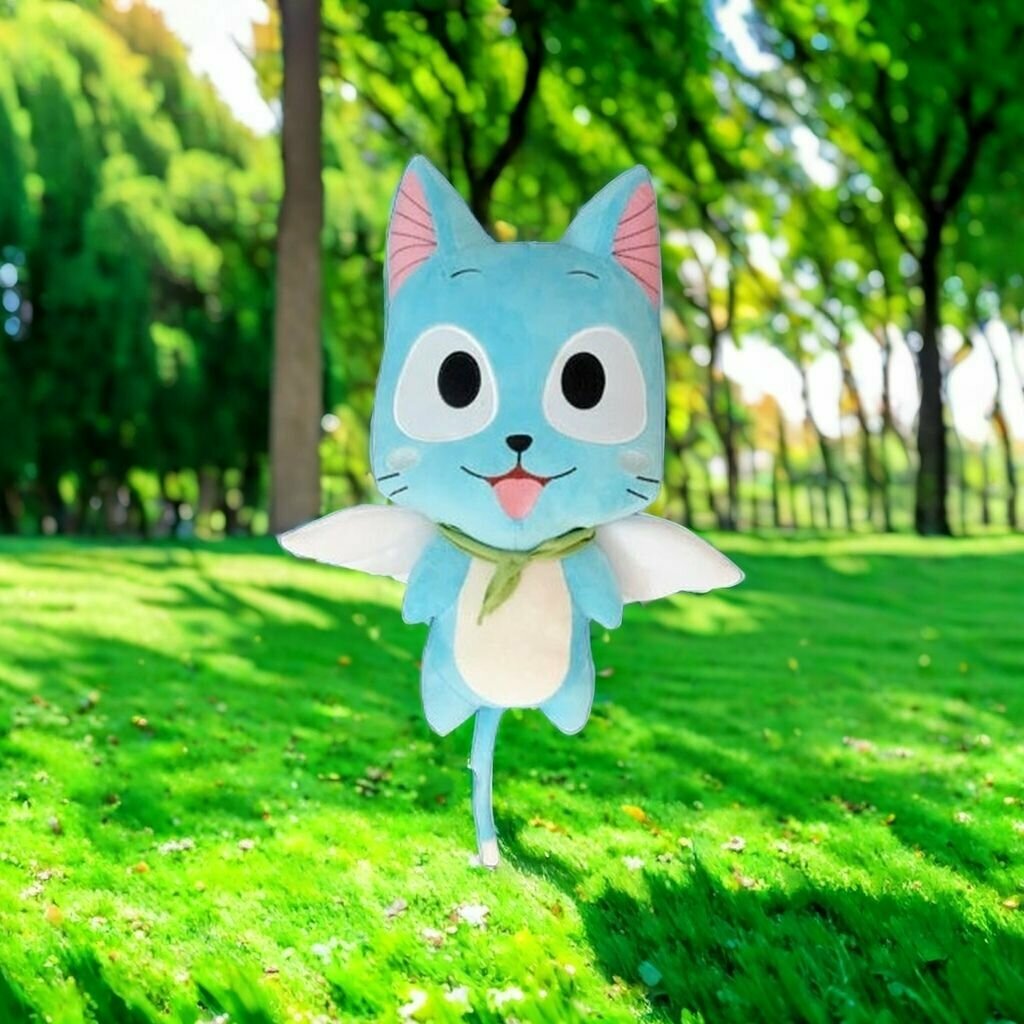 30CM милые мягкие игрушки аниме Хвост Феи Хэппи ; FAIRY TAIL Happy мягкая игрушка маленькая--
