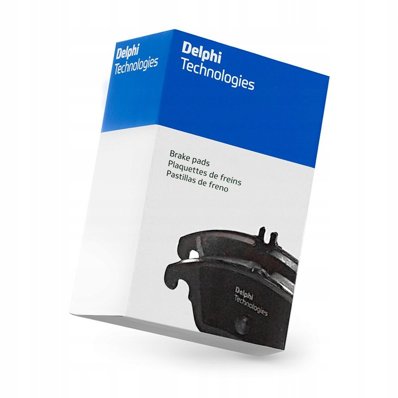Колодки тормозные Delphi LP3554, для Hyundai Santa Fe 2018-, дисковые, задние, комплект 4 шт