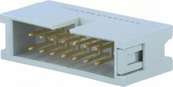 Вилка CONNFLY DS1015-14NN2A IDC "папа" PIN 14 IDC на шлейф 1,27мм позолота 1шт