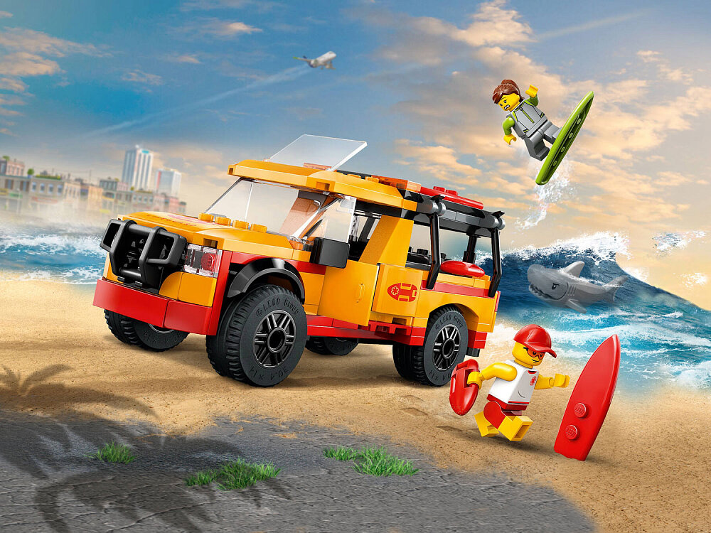 Конструктор LEGO City 60453 Конструктор Пляжный спасательный грузовик для спасателей