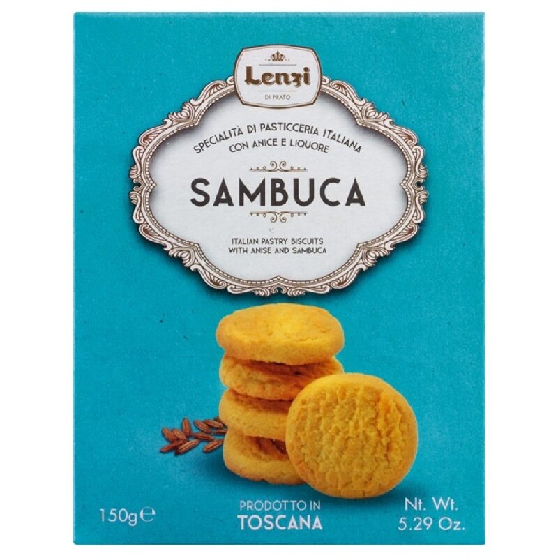 Печенье LENZI Sambuca сдобное Самбука и анис /картон/ 150г