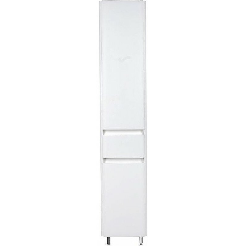 Шкаф пенал Style Line Атлантика 35 L Люкс Plus СС-00002257 с бельевой корзиной Белый матовый антискрейтч