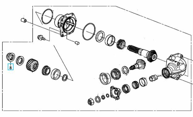 Гайка с фланцем 28мм; Артикул Honda: 90201RJ3000 (Оригинал)