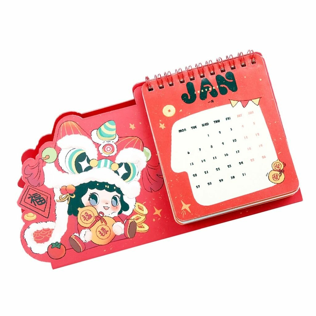 Украшение настольного календаря Cat на 2025 год-желтый