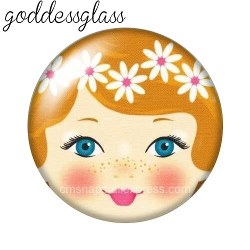 Стеклянные кабошоны Goddessglass круглые фото 10 шт. 12mm, ZB2049-03