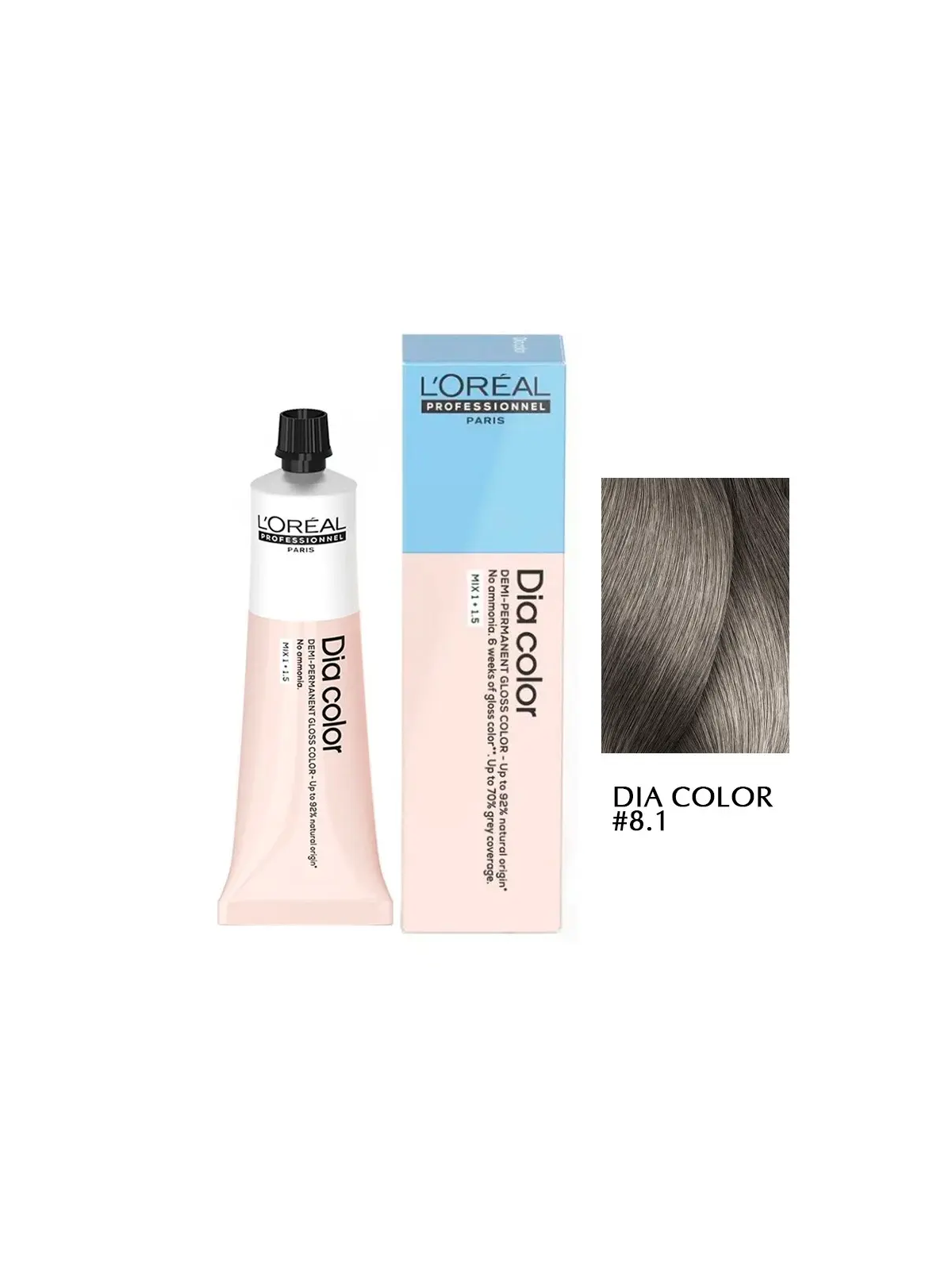 L'Oreal Professionnel L'Oreal Dia Color 8.1 - Краситель-блеск без аммиака светлый блонд пепельный 60 мл