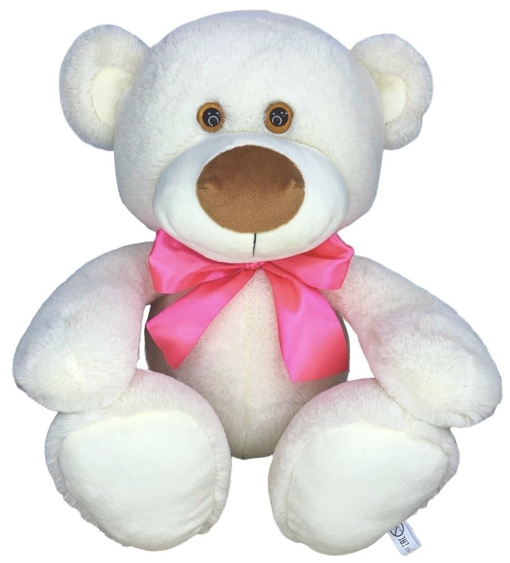 Мягкая Игрушка Медвежонок Ник (45см, белый) 22845, (ЗАО "Фирма Мальвина")