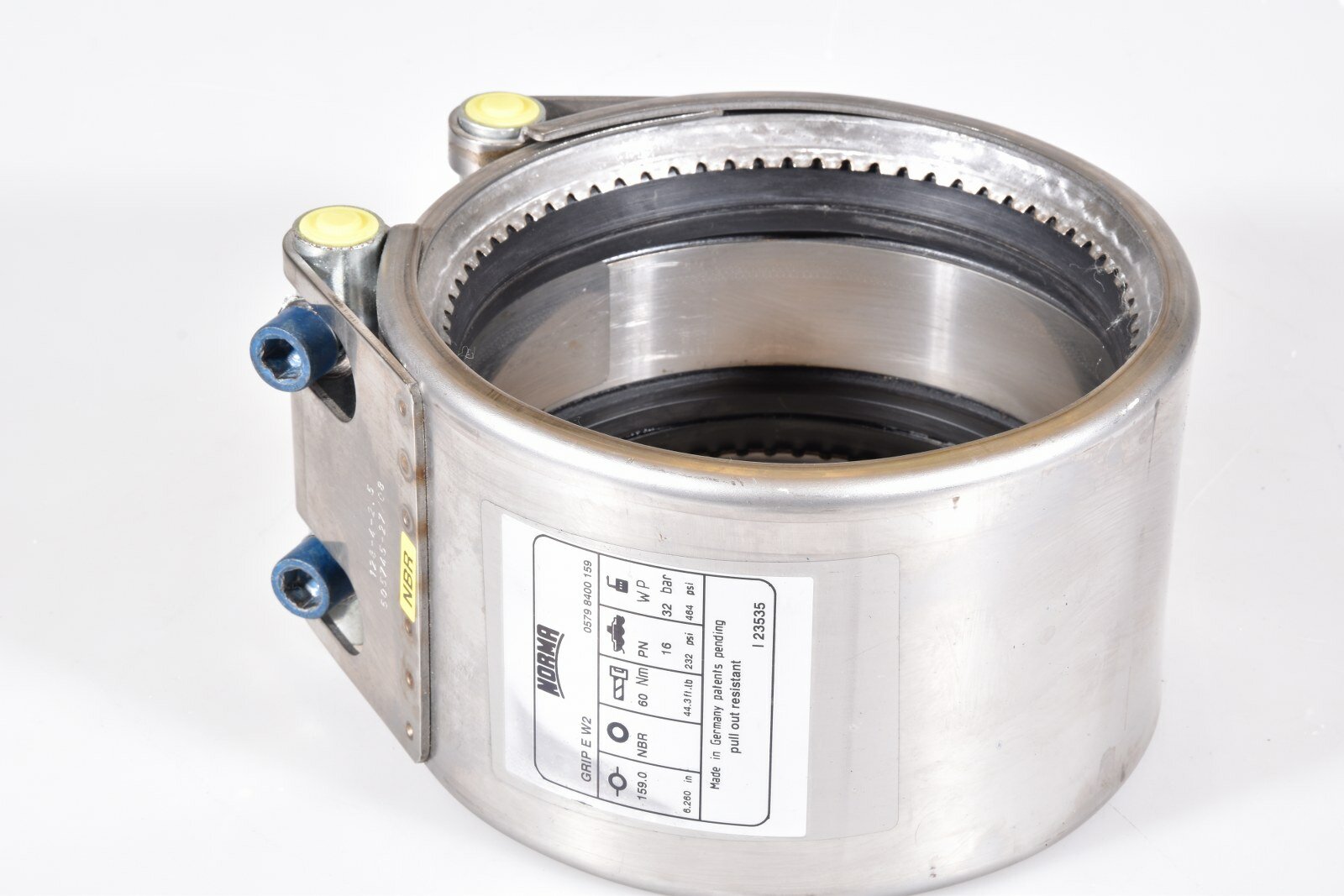 Муфта обжимная сталь хомут GRIP E W2 Ду150 (159мм) Ру16 5799100159 Normaconnect