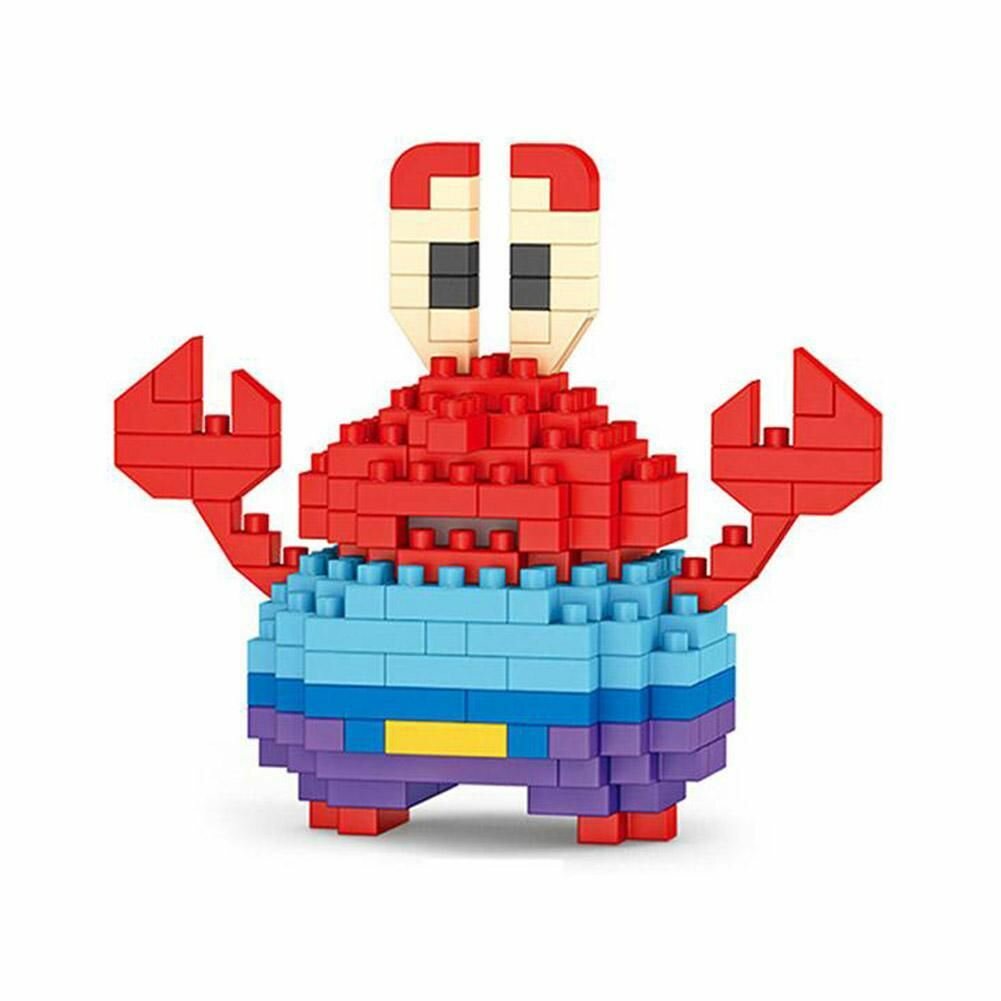 Мини-строительные блоки, набор головоломок из строительных блоков, Супер Марио, Губка Боб Квадратные Штаны и т. д