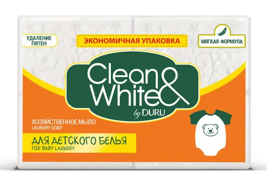 Mыло Mыло Clean & White Duru хозяйственное Детское, 4*120г