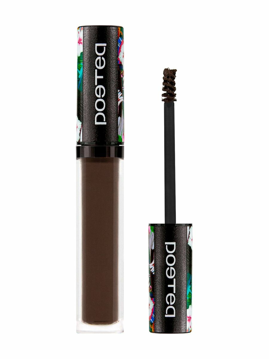 POETEQ Тушь оттеночная для бровей Eyebrow tint mascara Poeteq, 4 г, 54 темно- коричневый