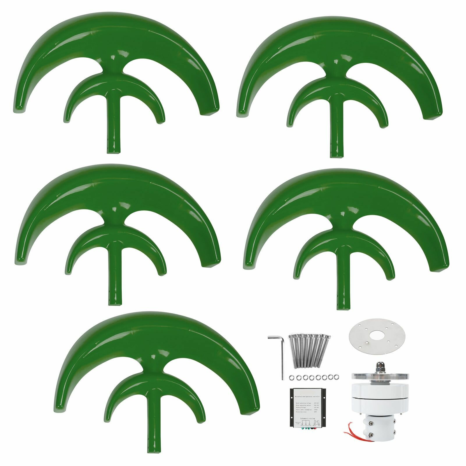 Комплект ветротурбины 800W48V, 5 лопастей, вертикальная ось