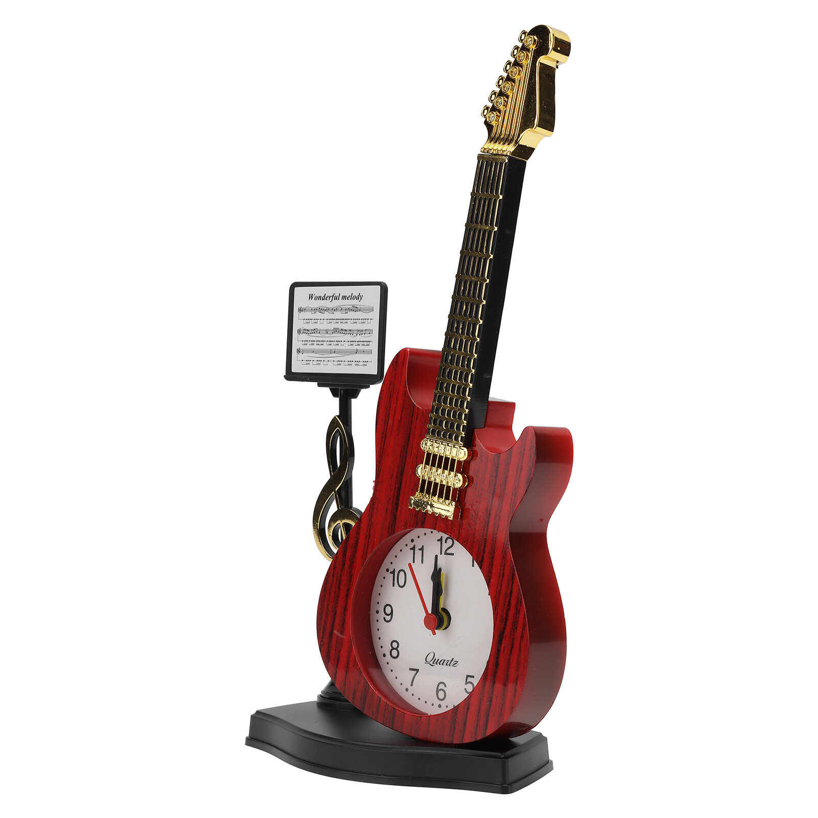 Будильник со скрипкой, уникальный внешний вид, инновационный будильник для дома, гостиной, настольного украшения, подарки 2167B (высота 24 см)