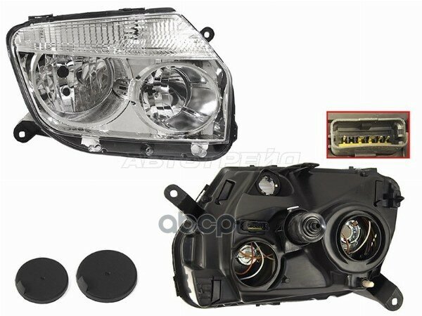 Фара Renault Duster 10-15 (Справа/ Галоген/ Ручная регулировка) Sat арт. ST-551-1186R-LDEM1