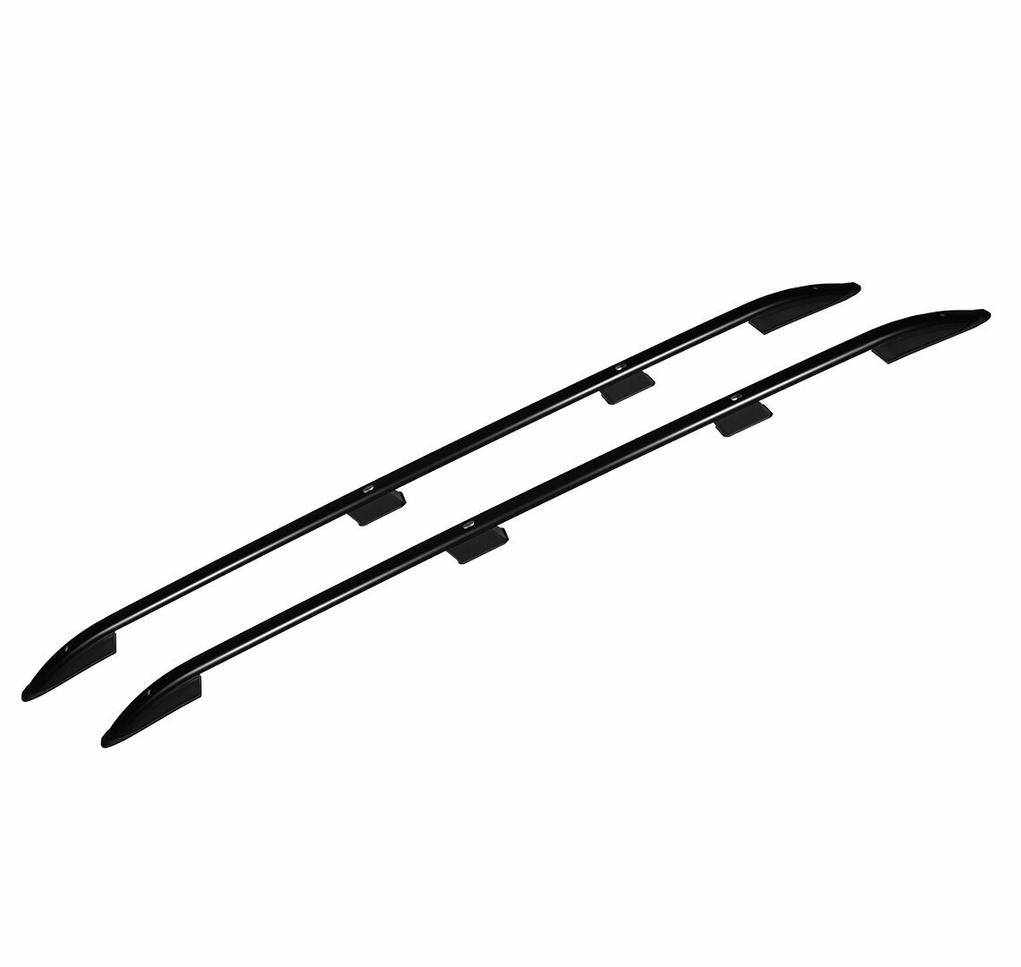 Рейлинги на крышу в штатные места VOLKSWAGEN CADDY MAXI (длинная база ) 2010-2021 ERKUL турция черные