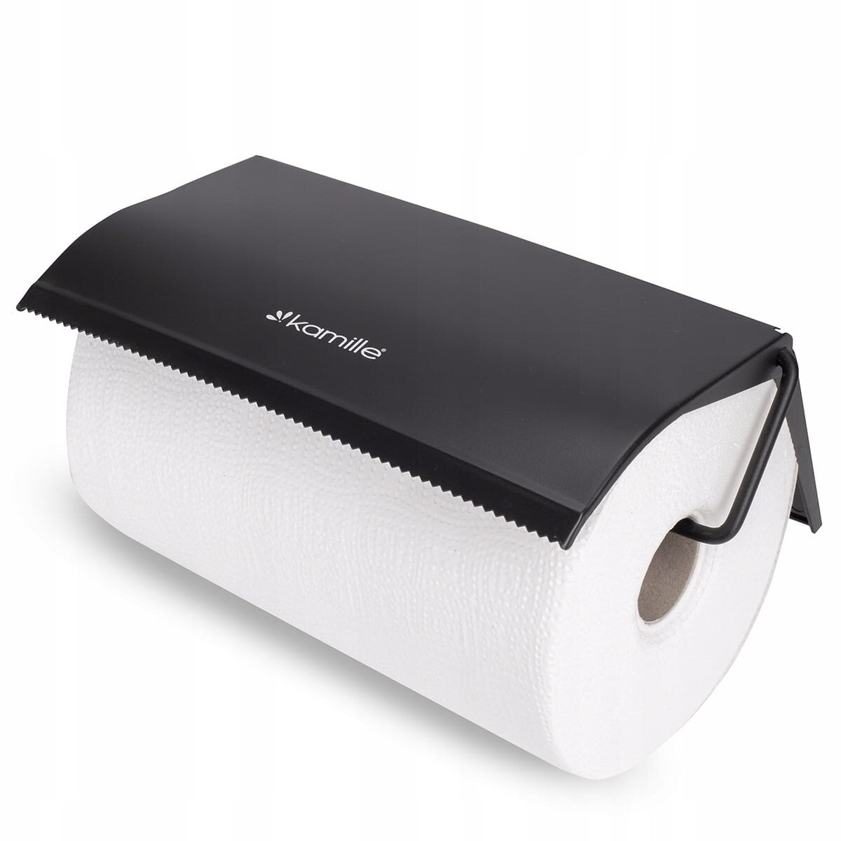 Держатель бумажных полотенец настенный Kamille KM 8818B (черный)