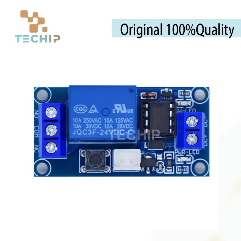 Одноклавишный бистабильный релейный модуль 5V12V24V 12V