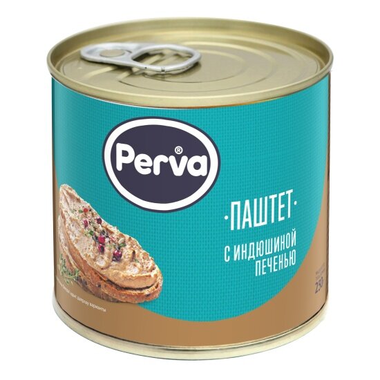 Паштет Perva с индюшиной печенью ключ 250 г