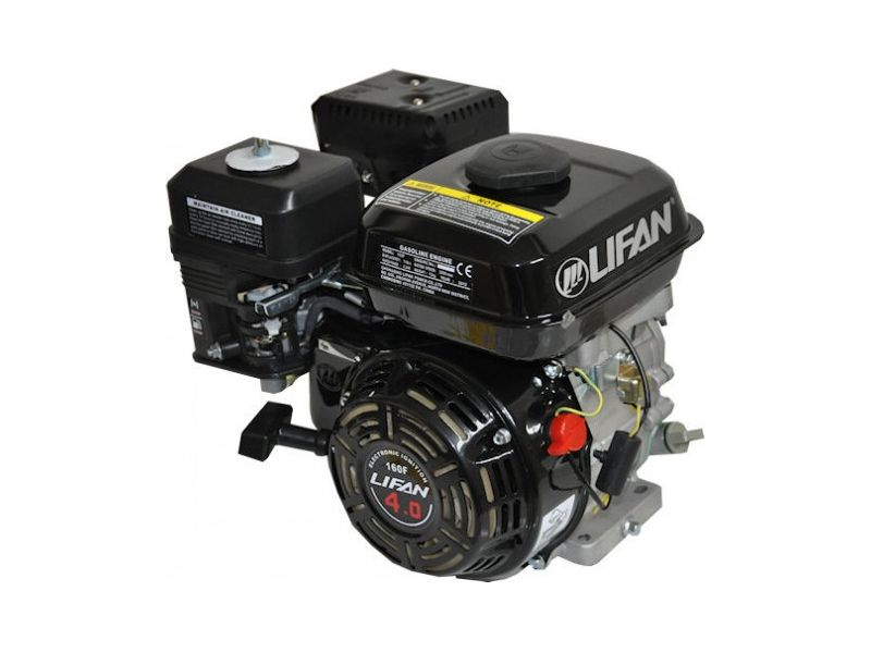Двигатель Lifan бензиновый 160F (4 л. с, горизонтальный вал 19 мм) 160F