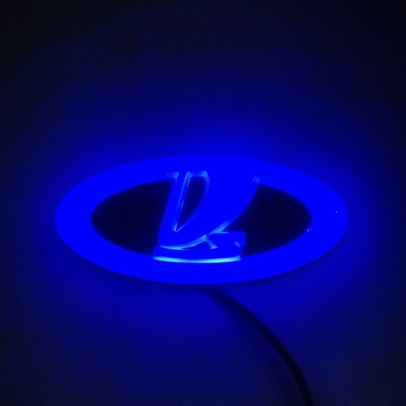 Светящийся логотип автомобиля LADA, светодиодные фонари