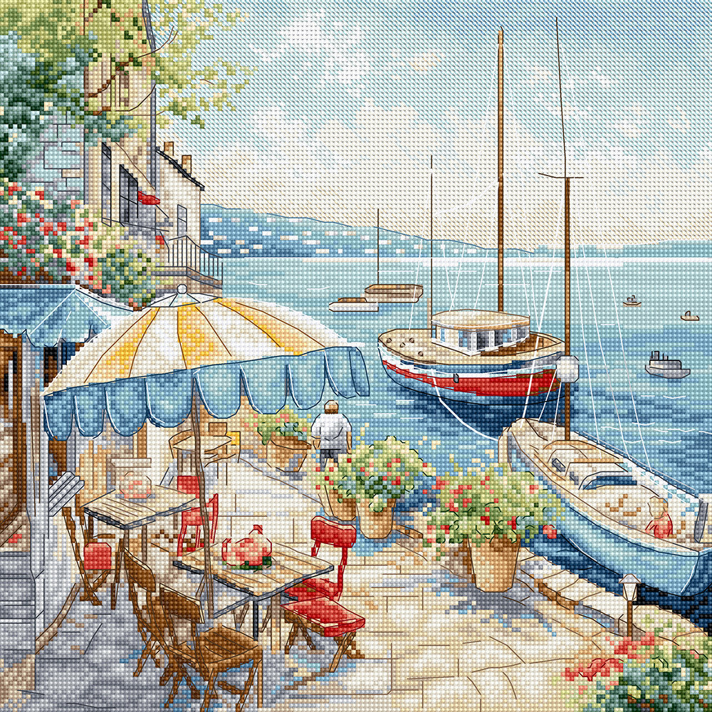 Набор для вышивания крестом Letistitch, Морской Пейзаж, 26*26 см, L9927