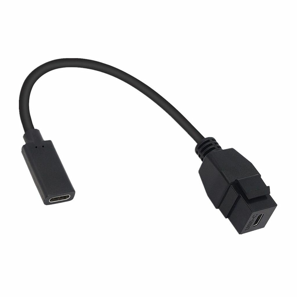 Версия USB3.1, тип c, разъем для подключения к розетке с пряжкой, кабель для подключения к встроенной панели-черный