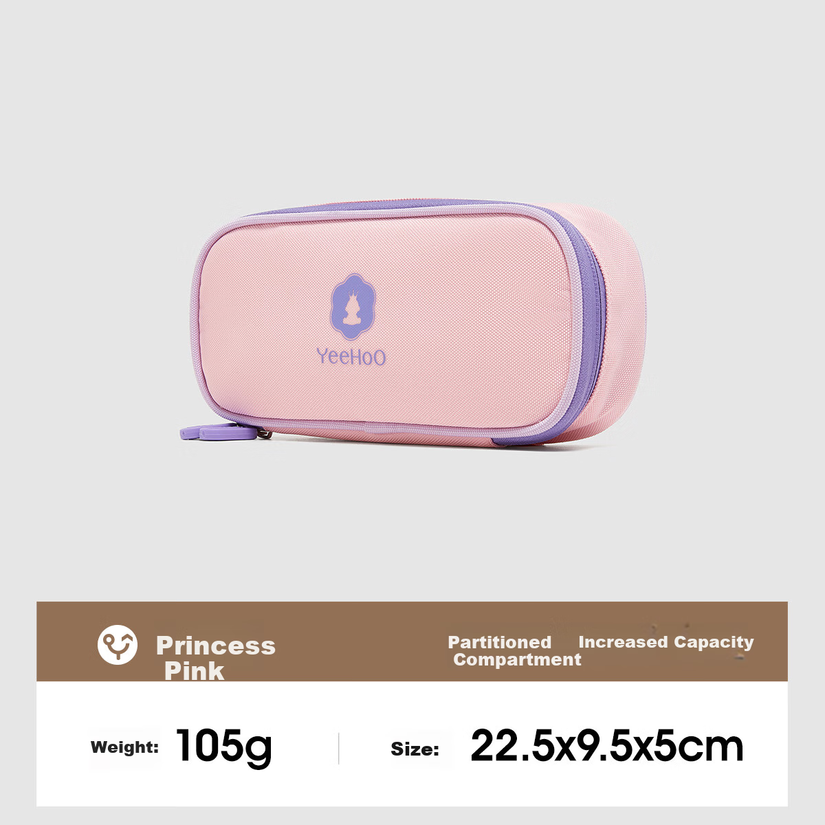 YEEHOO Canvas Pencil Case Large Capacity Simple Student Stationery Box Unisex Personality Student Supplies Storage Pencil Case