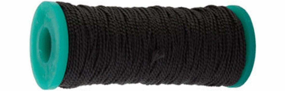 Шнур разметочный капроновый (шнурка) 1,5 мм х 50 м черный