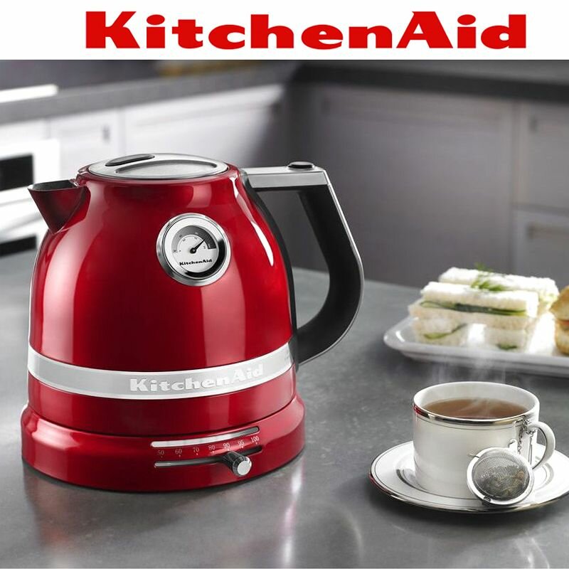Электрический чайник KitchenAid, 1,5л, выбор температуры, 2000Вт, Красный