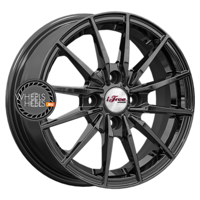 Диск автомобильный литой iFree Финчер (КС1119) 14x5.5 4x114.3 et40 dia66.1 BK