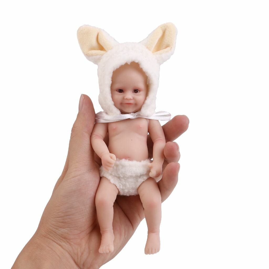 Мягкая силиконовая кукла реборн младенец девочка