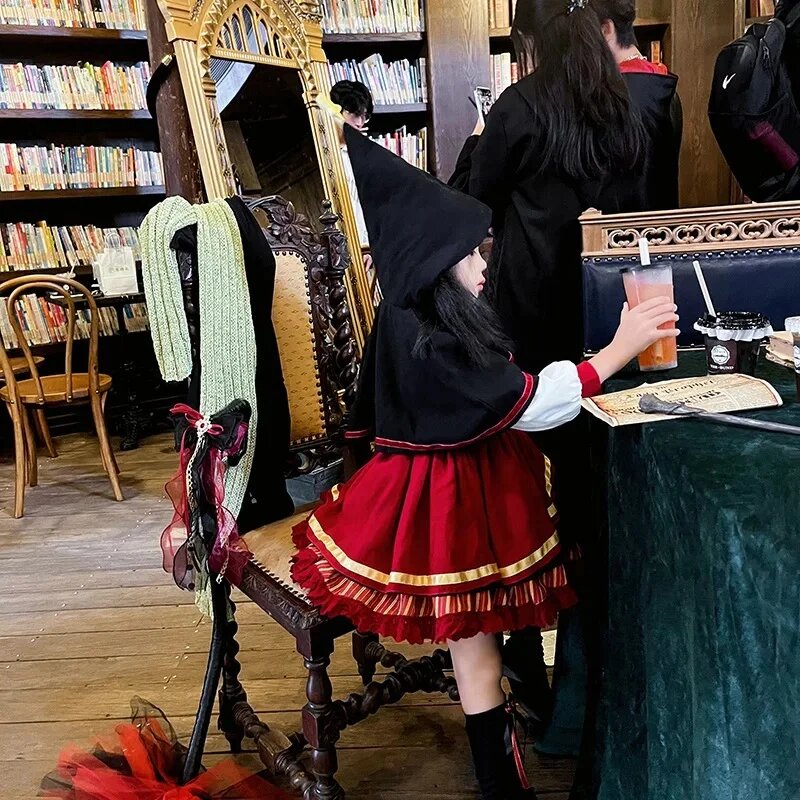 Костюм Гарри Поттера для девочек, плащ, юбка, носки, цвет, 140 см