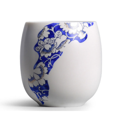 1 Китайская керамическая чашка белый фарфоровый кубок кунг - фу керамический стакан с ручкой питьевой воды вино кофе чашка