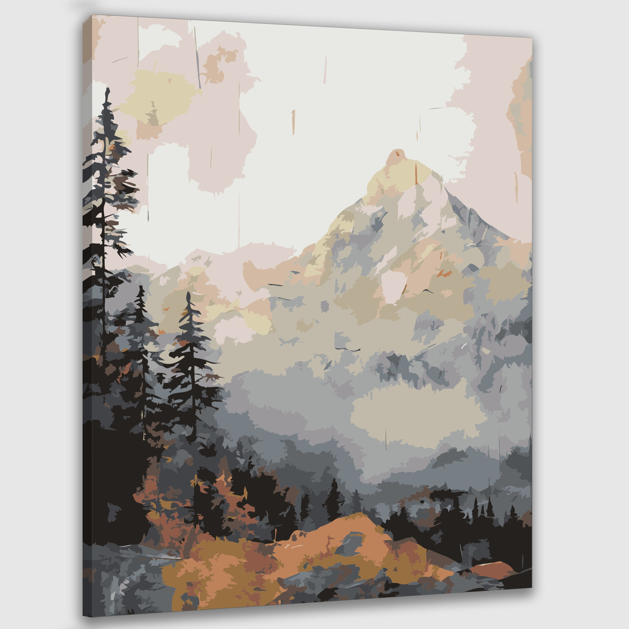 Картина по номерам 40x50 см, картина, искусство, смешанная техника, коллаж, фотографии, текстурированные элементы