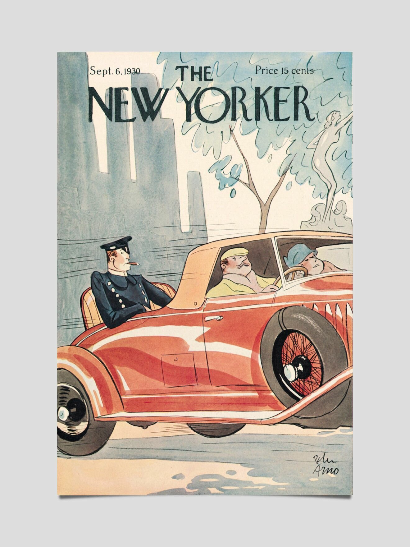Постер по обложе The New Yorker 06.09.1930, размер 40 на 60 см. - Poster4me