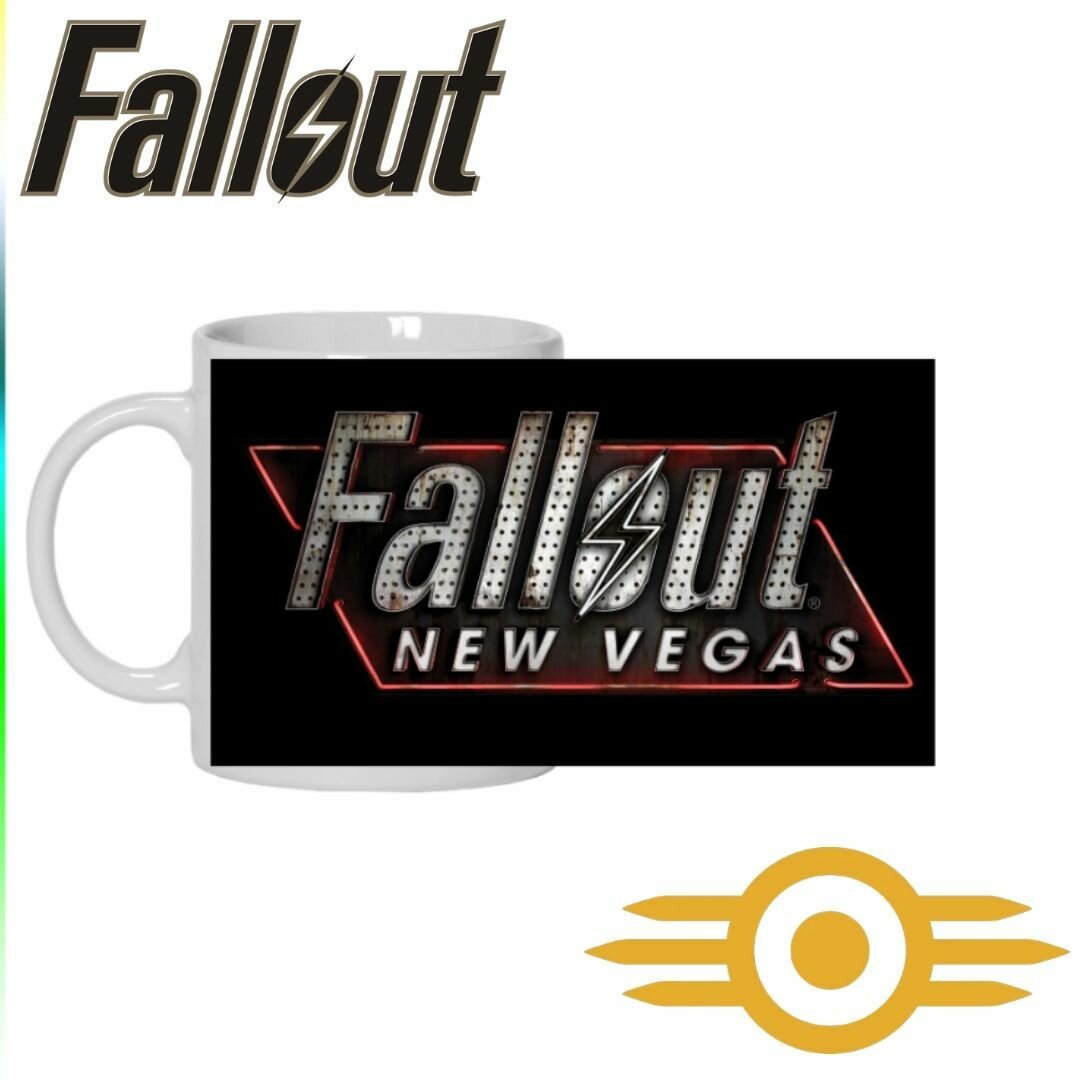 Кружка керамическая с принтом "Fallout", Фоллаут