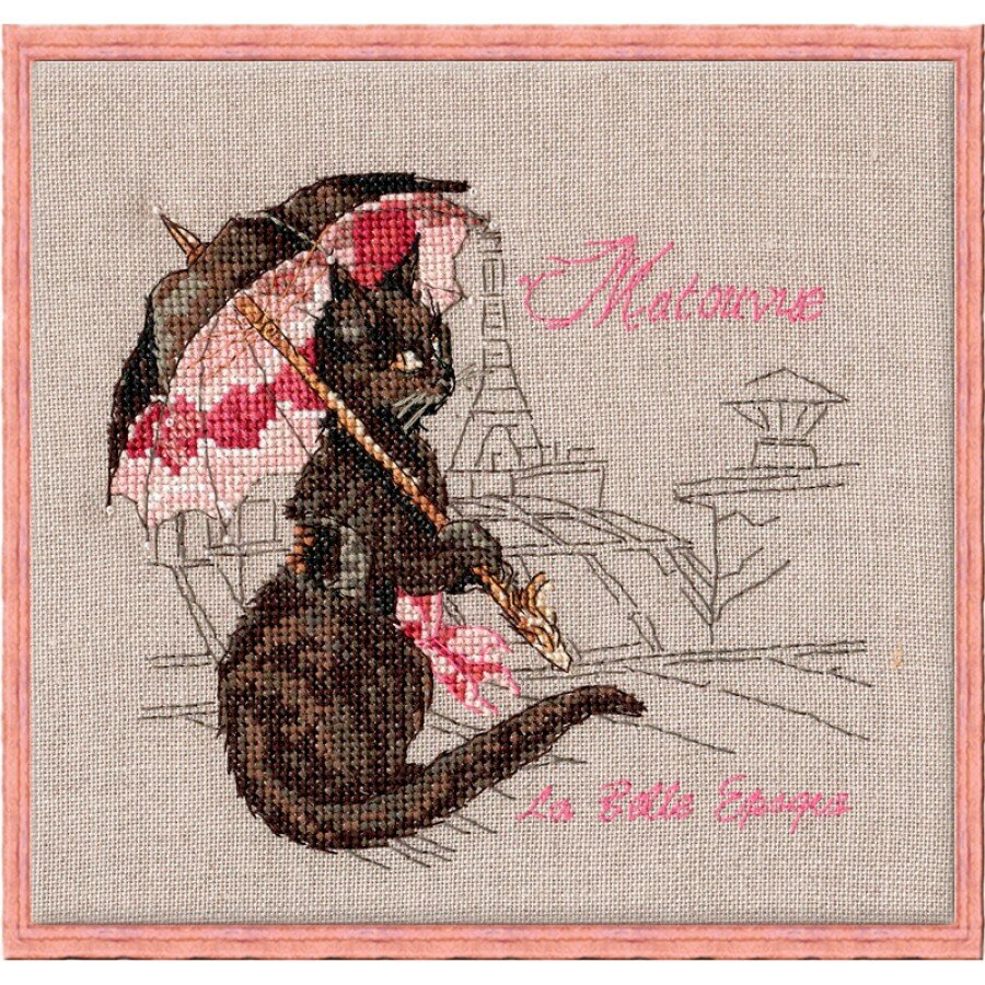 Набор для вышивания Matouvue (Под зонтом) 15 x 15 см* NIMUE 118-P008 K