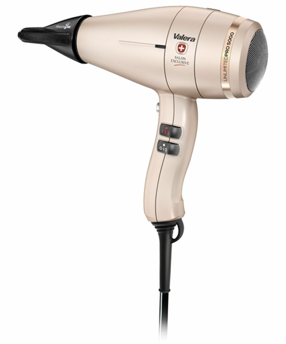 Valera Professional Unlimited Pro 5000 Rose Gold - Валера Анлимитед Про 5000 Роуз Голд Профессиональный фен для укладки волос, 2400 Вт