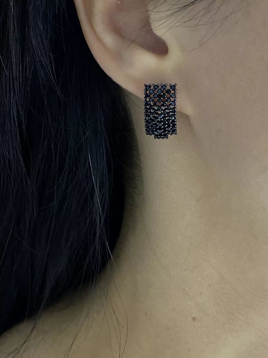 Серьги, циркон