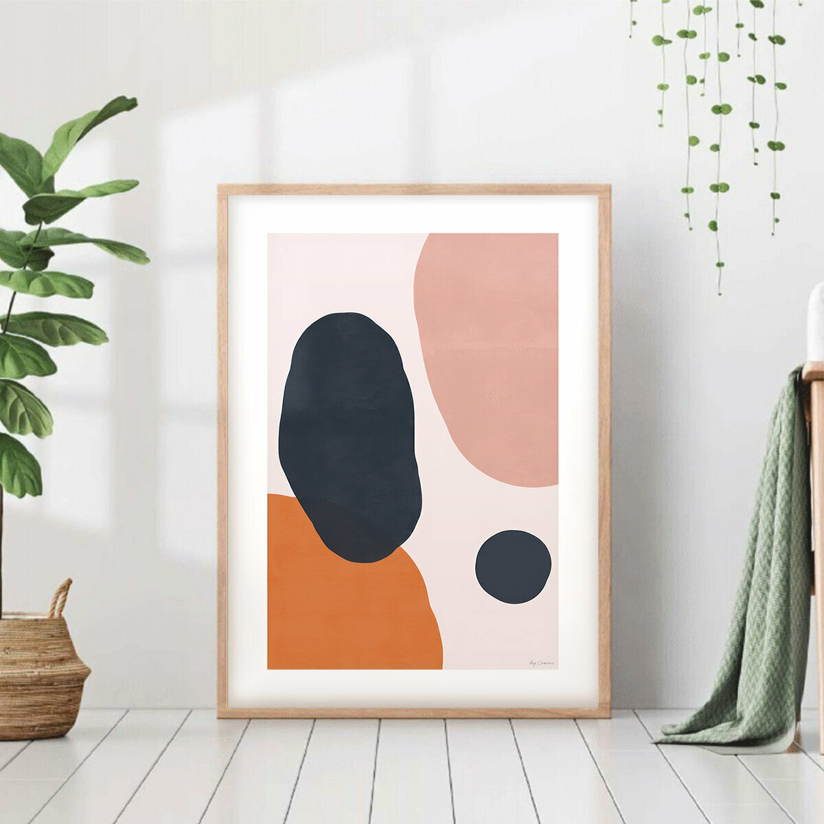 Постер "Абстракция пятна" 40x50 без рамки для интерьера на стену