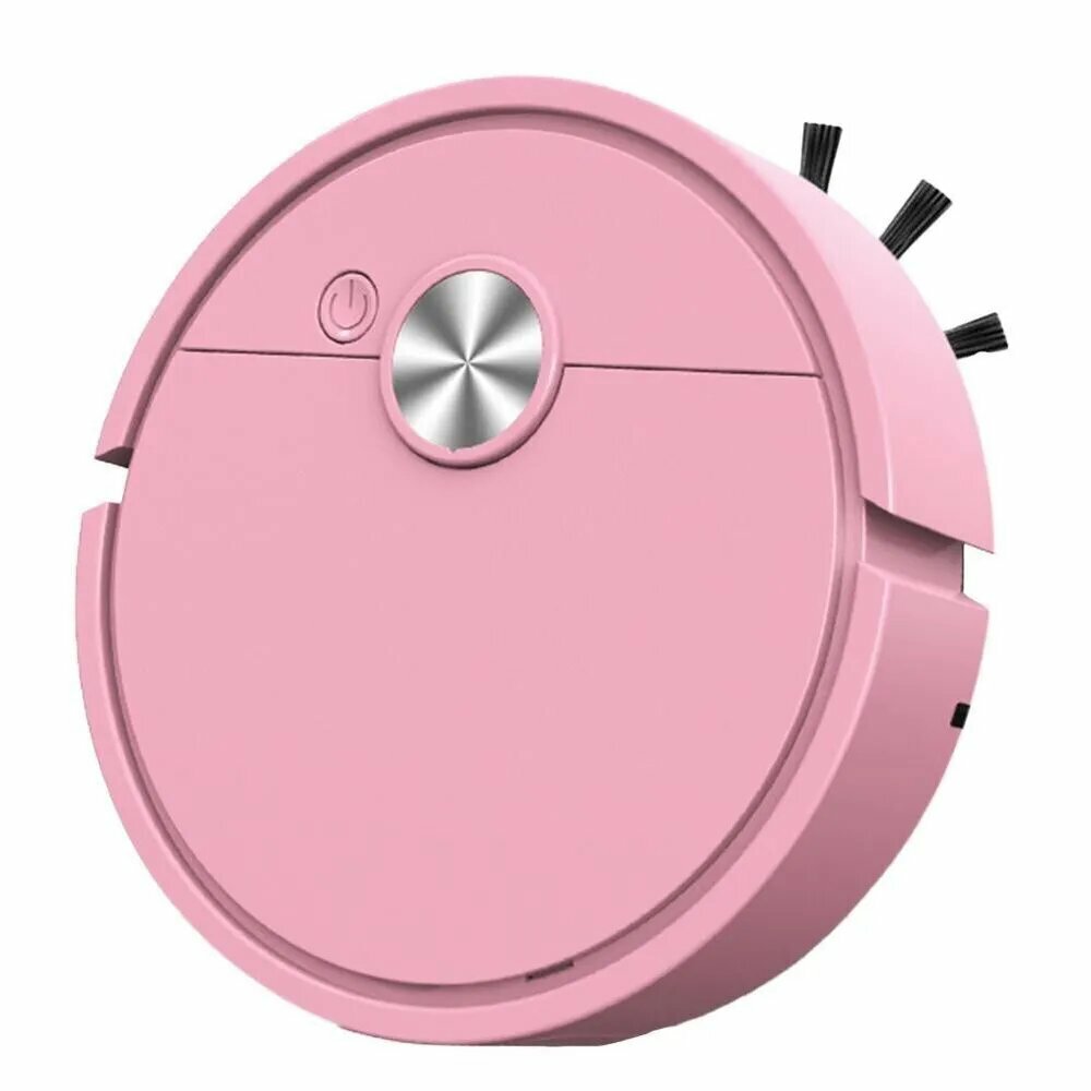 Робот-пылесос светло-розовый перезаряжаемый робот-пылесос
