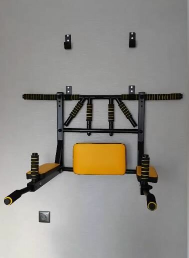 Турник Sportlim Брусья-Пресс 3в1 Мультихват Черно-желтый