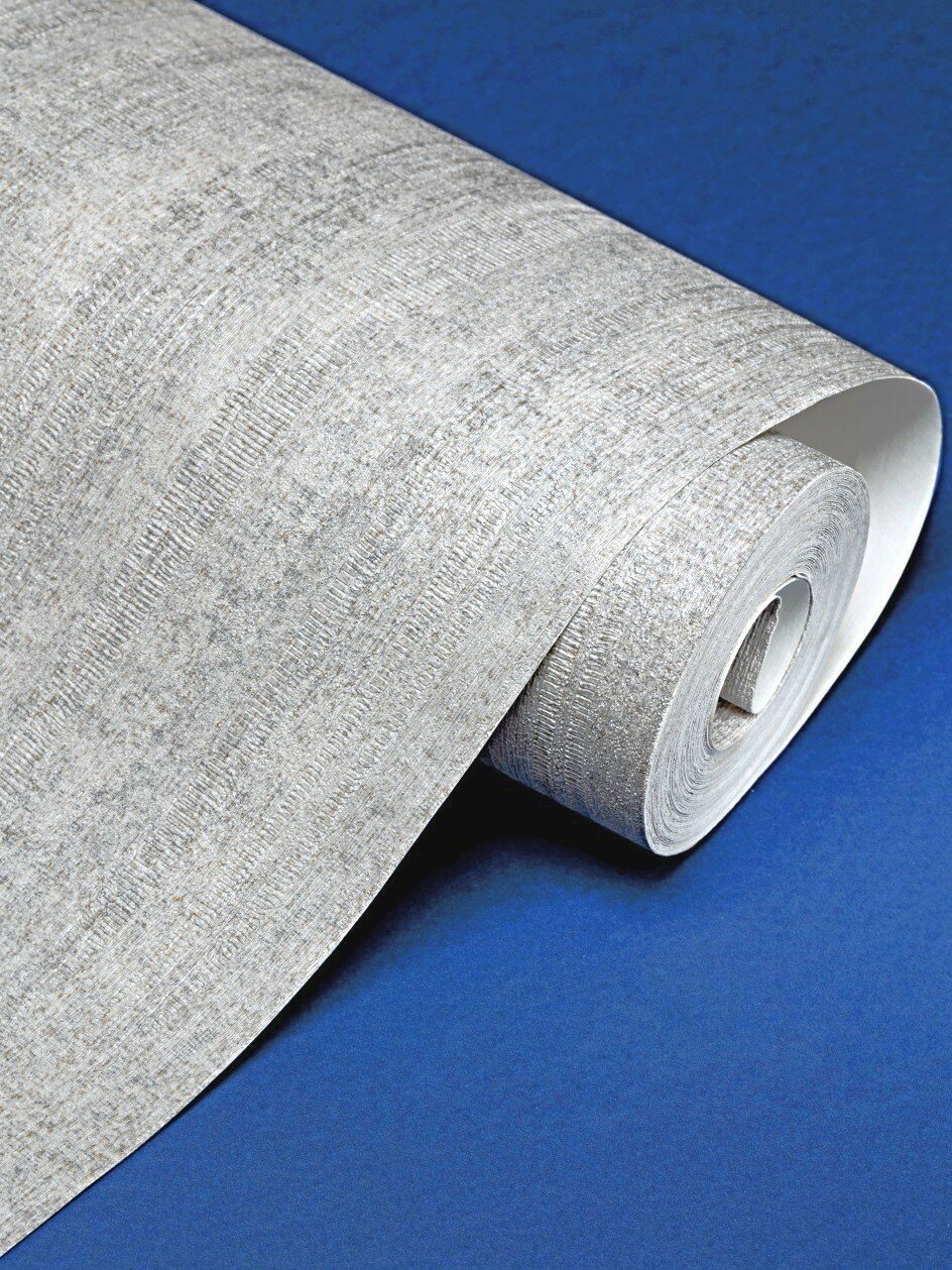 Обои антивандальные метровые. Моющиеся, матовые. Однотонные под ткань темно-бежевые. В спальню, коридор, гостиную, прихожую