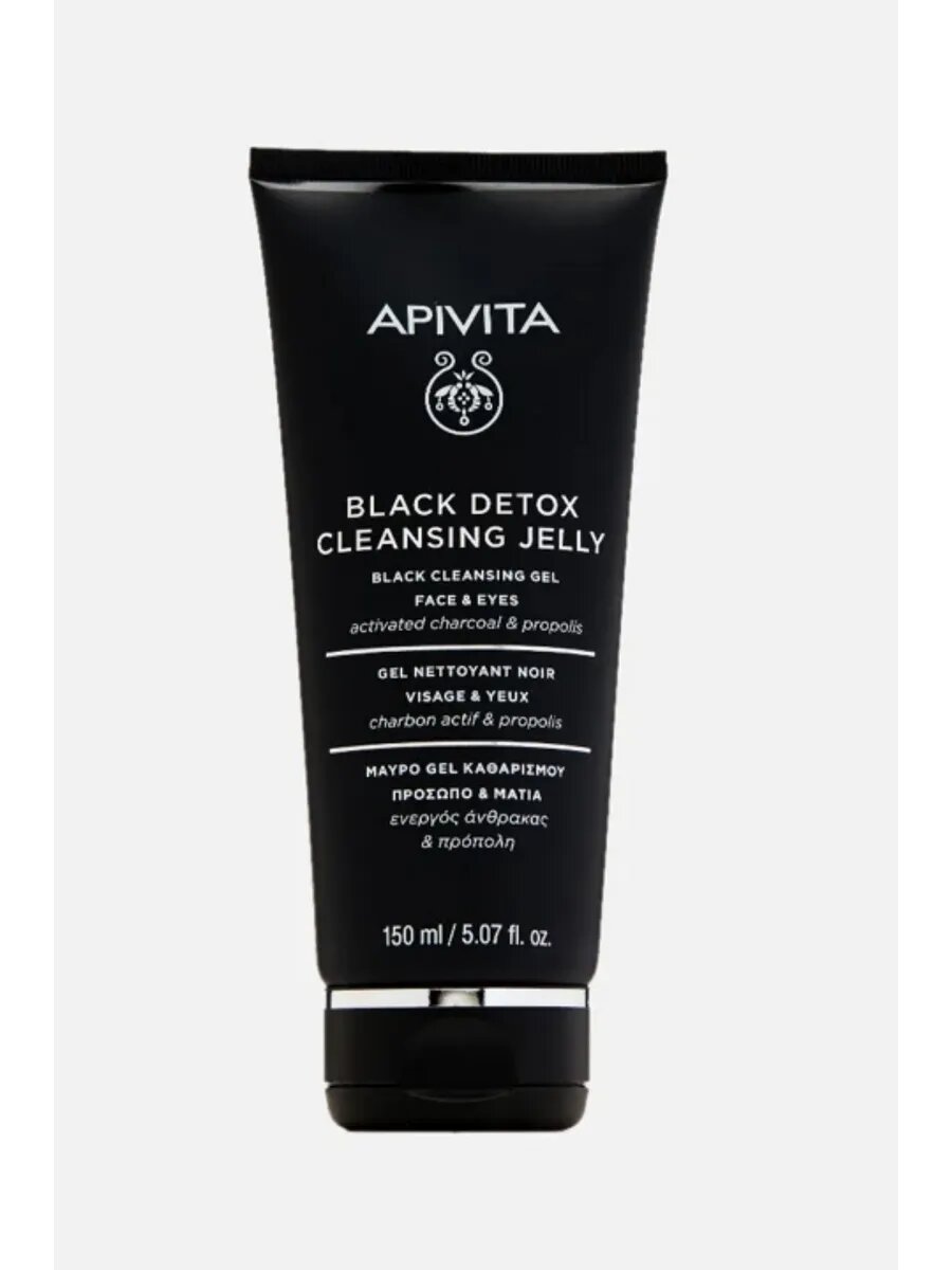 Гель для лица и глаз очищающий APIVITA black detox