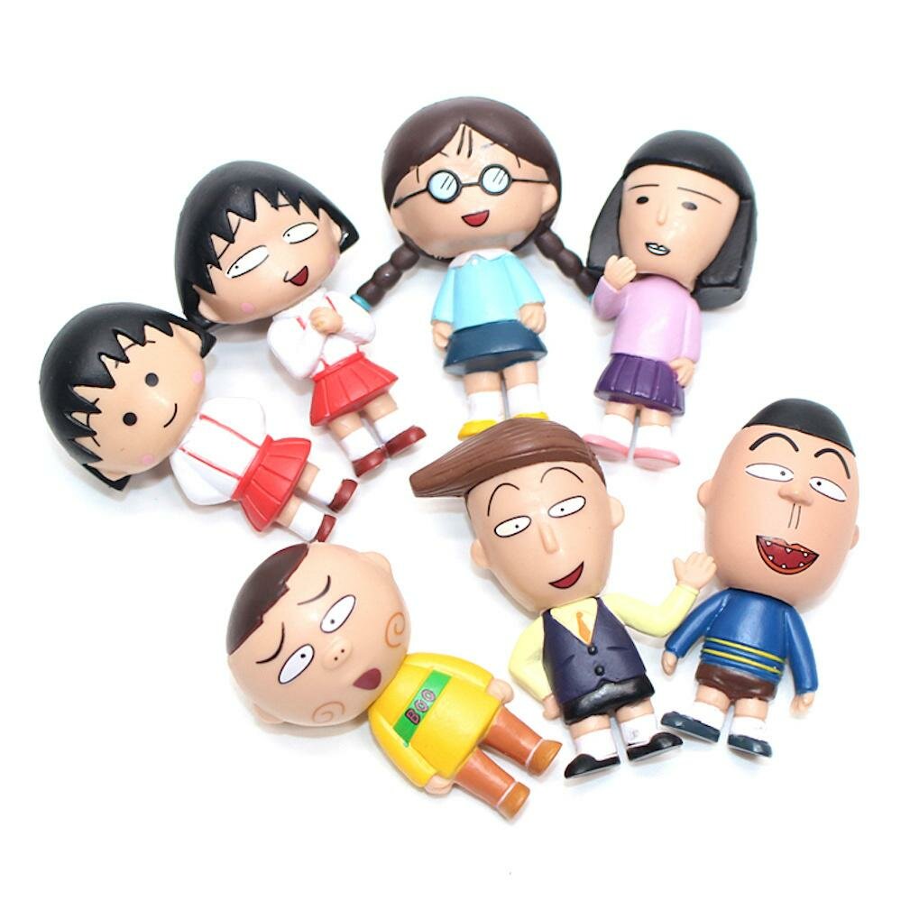 Набор из 7 фигурок Chibi Marukochan Toy Doll Anime Collection