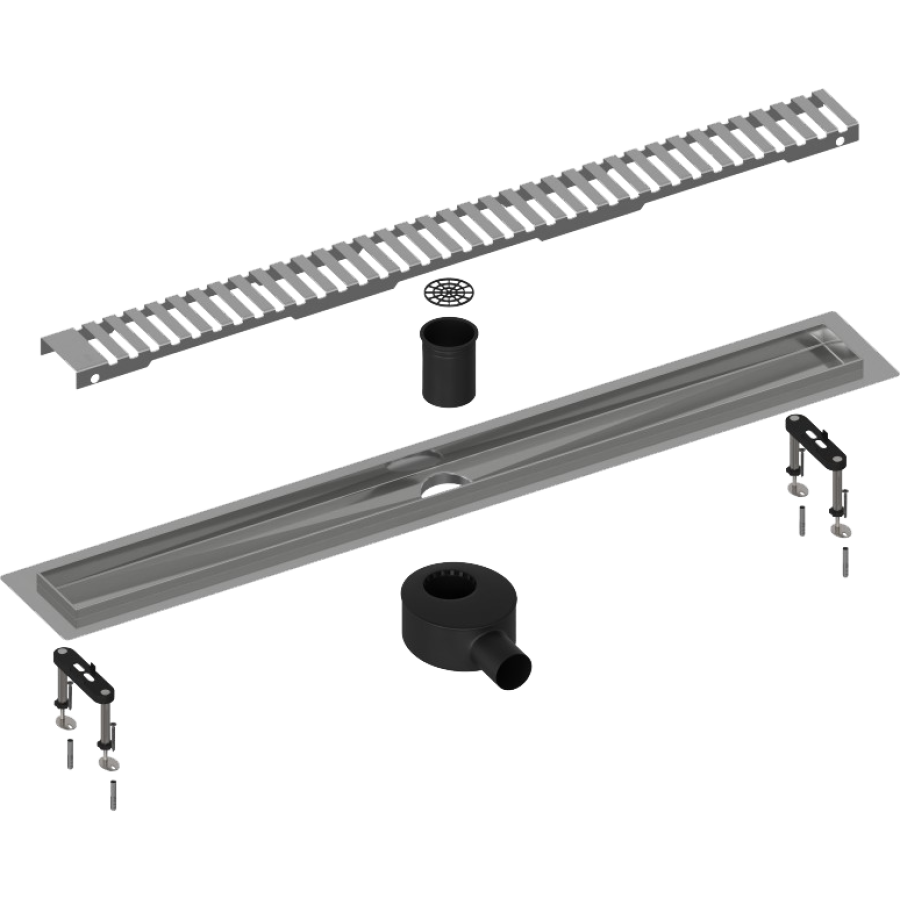 Душевой трап (лоток) Timo Drain Systems DS230107/00 700 вставка lines, хром