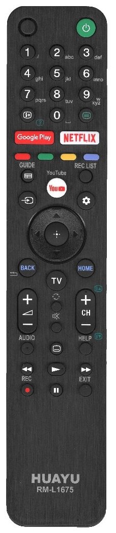 Универсальный пульт RM-L1675 для телевизоров SONY (Пульт не имеет голосового поиска)
