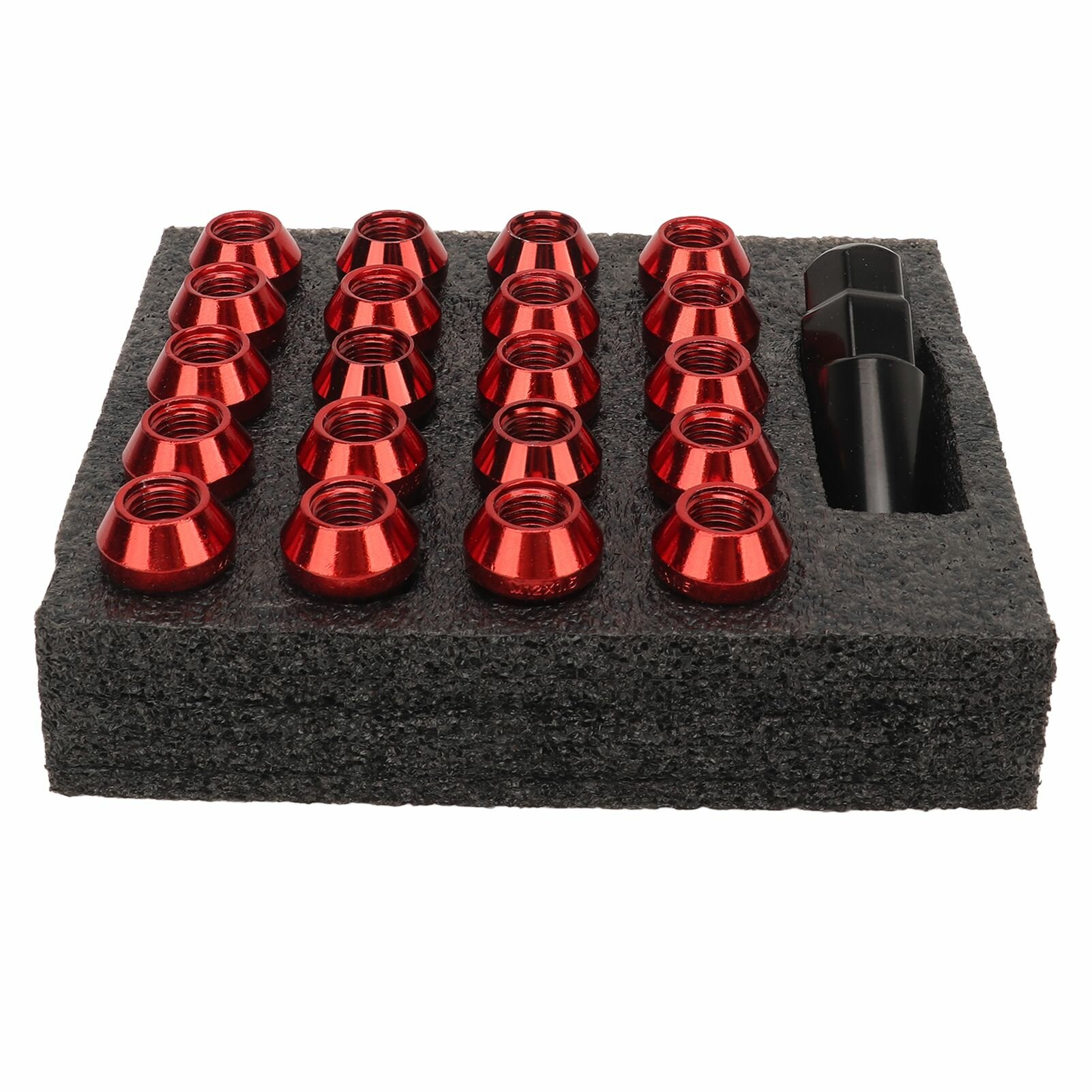 22 красные конические гайки M12x1.5 для Toyota