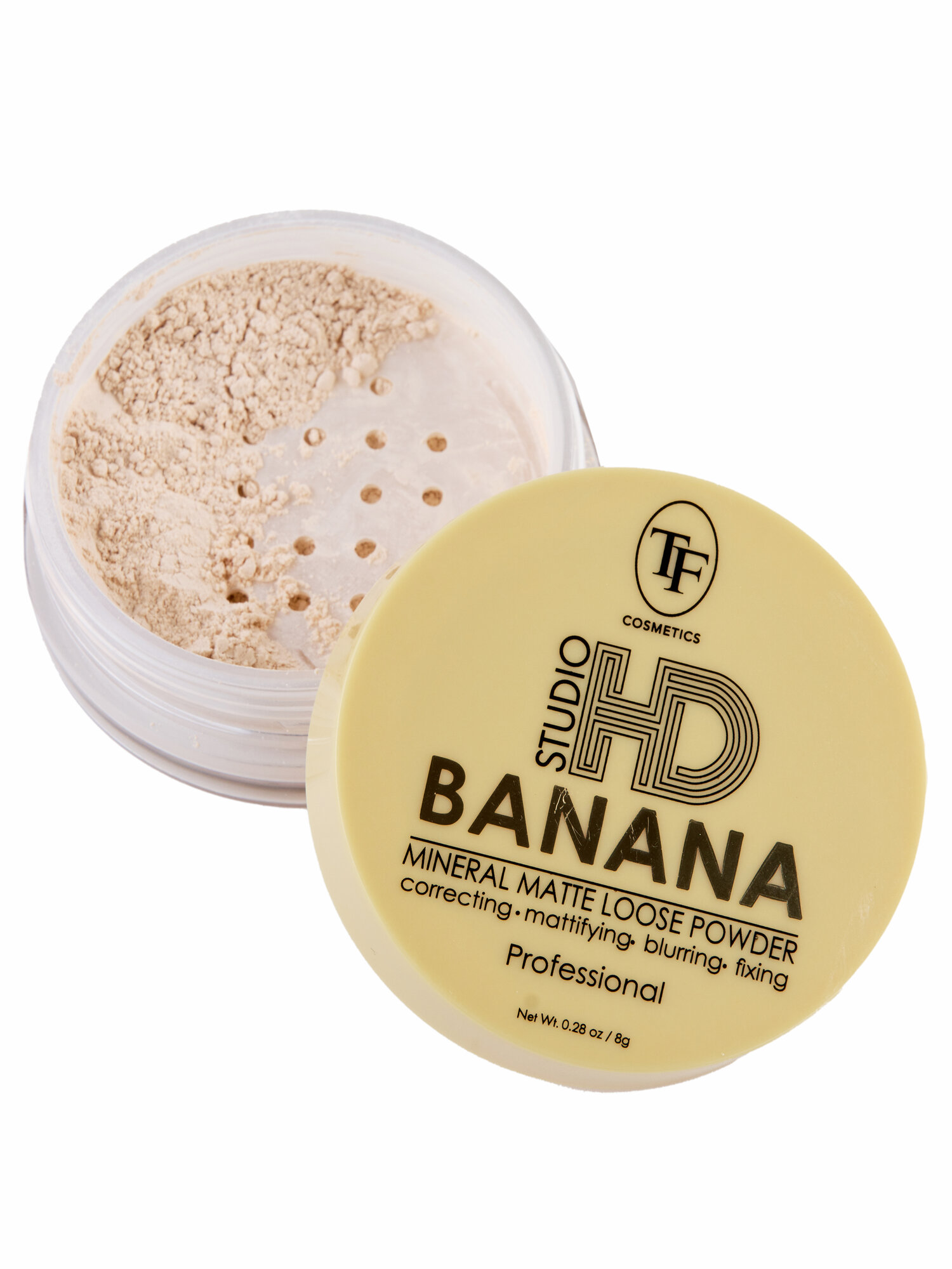 Пудра для лица TF cosmetics рассыпчатая Studio HD, тон 01 банановая