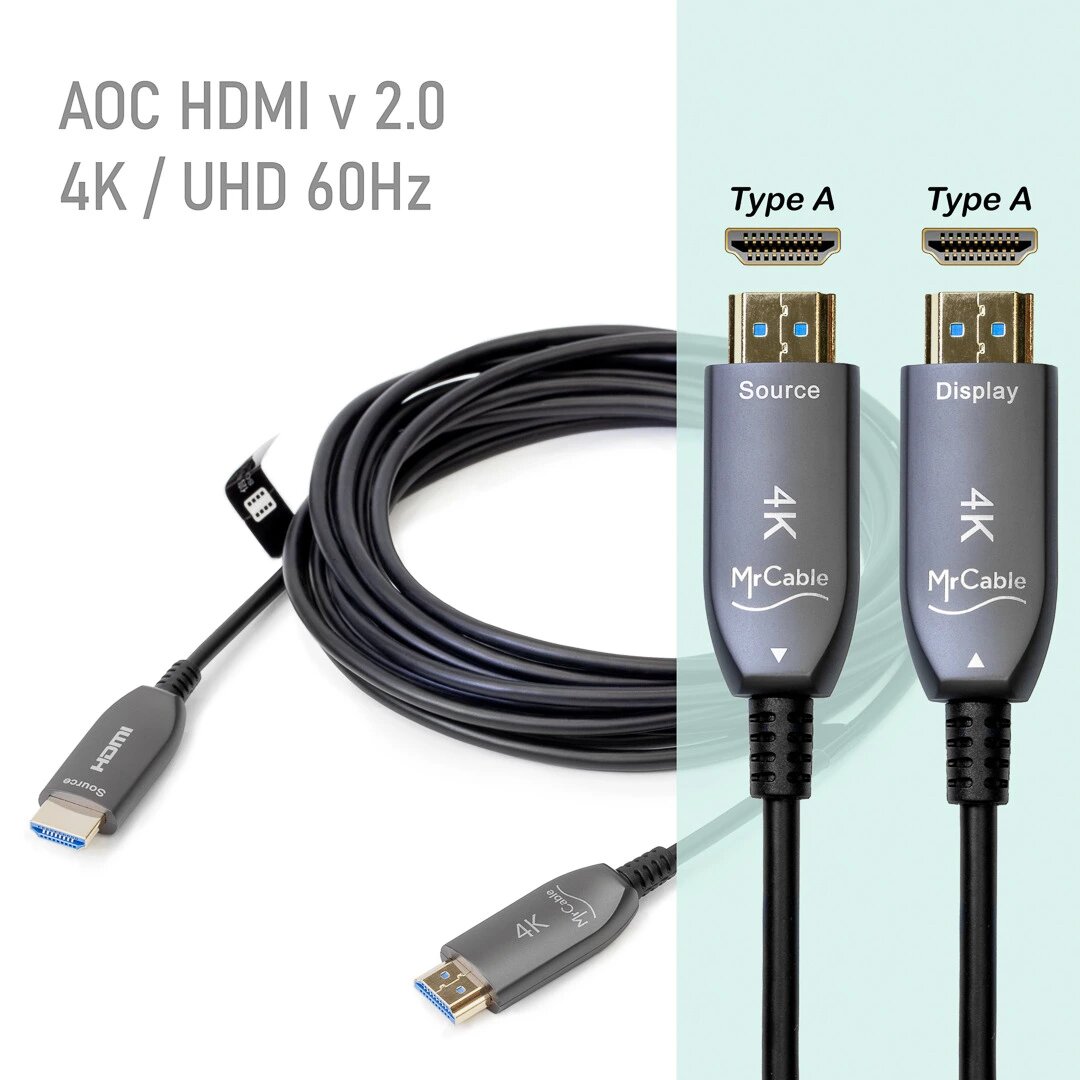 Кабель HDMI - HDMI оптоволоконные MrCable MHF20AM-10-DS 10.0m